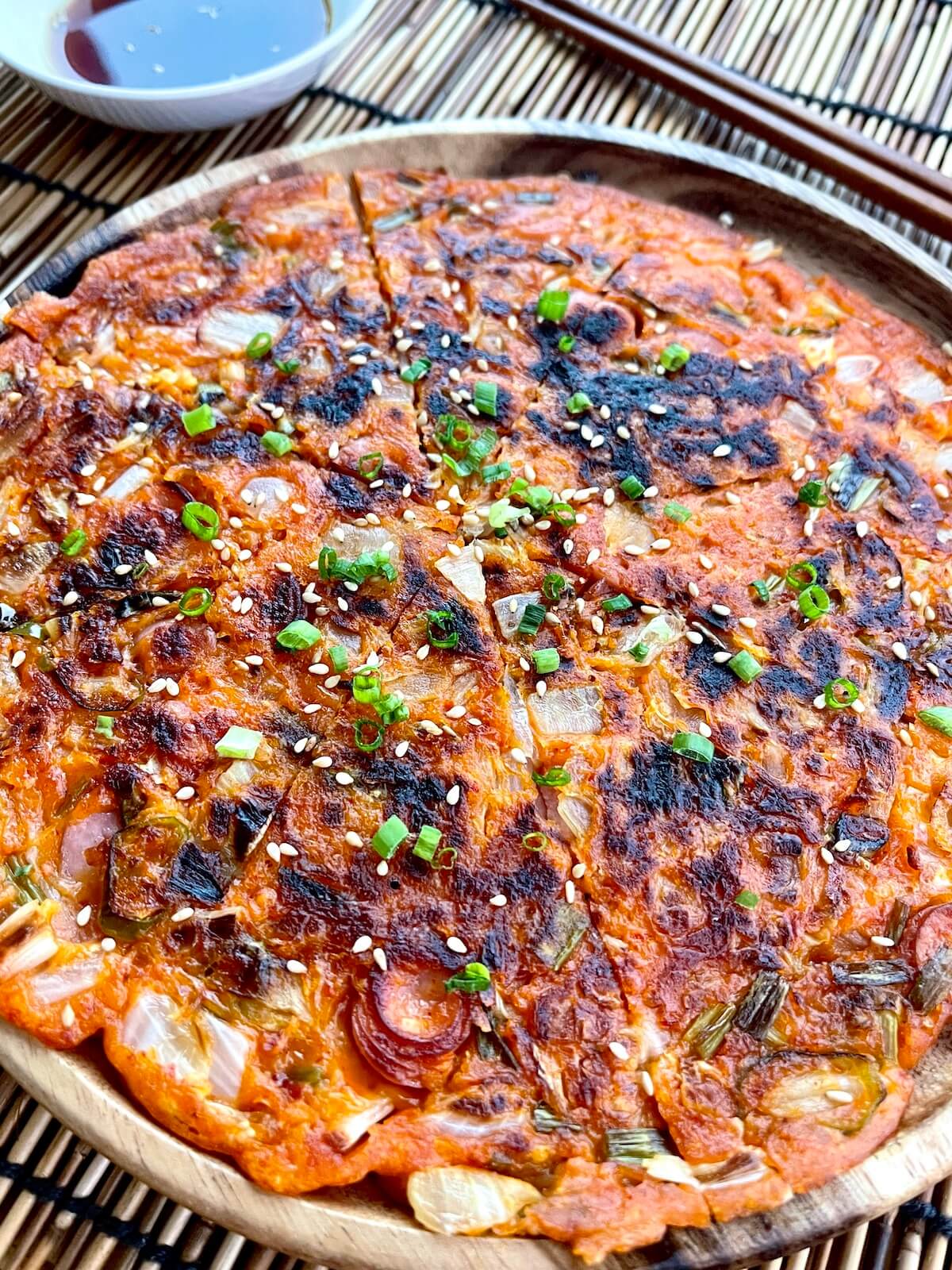 Kimchi Pancake (김치전) - Jasmine and Tea