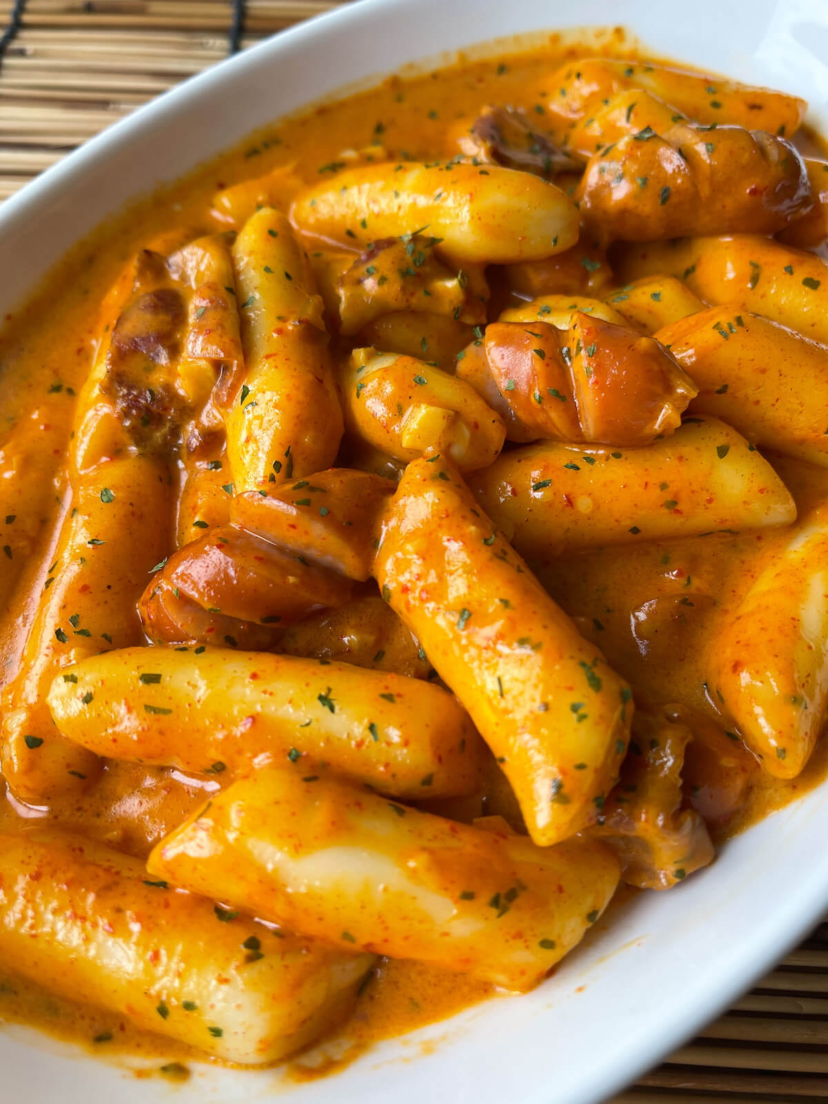 Rose Tteokbokki - Jasmine and Tea