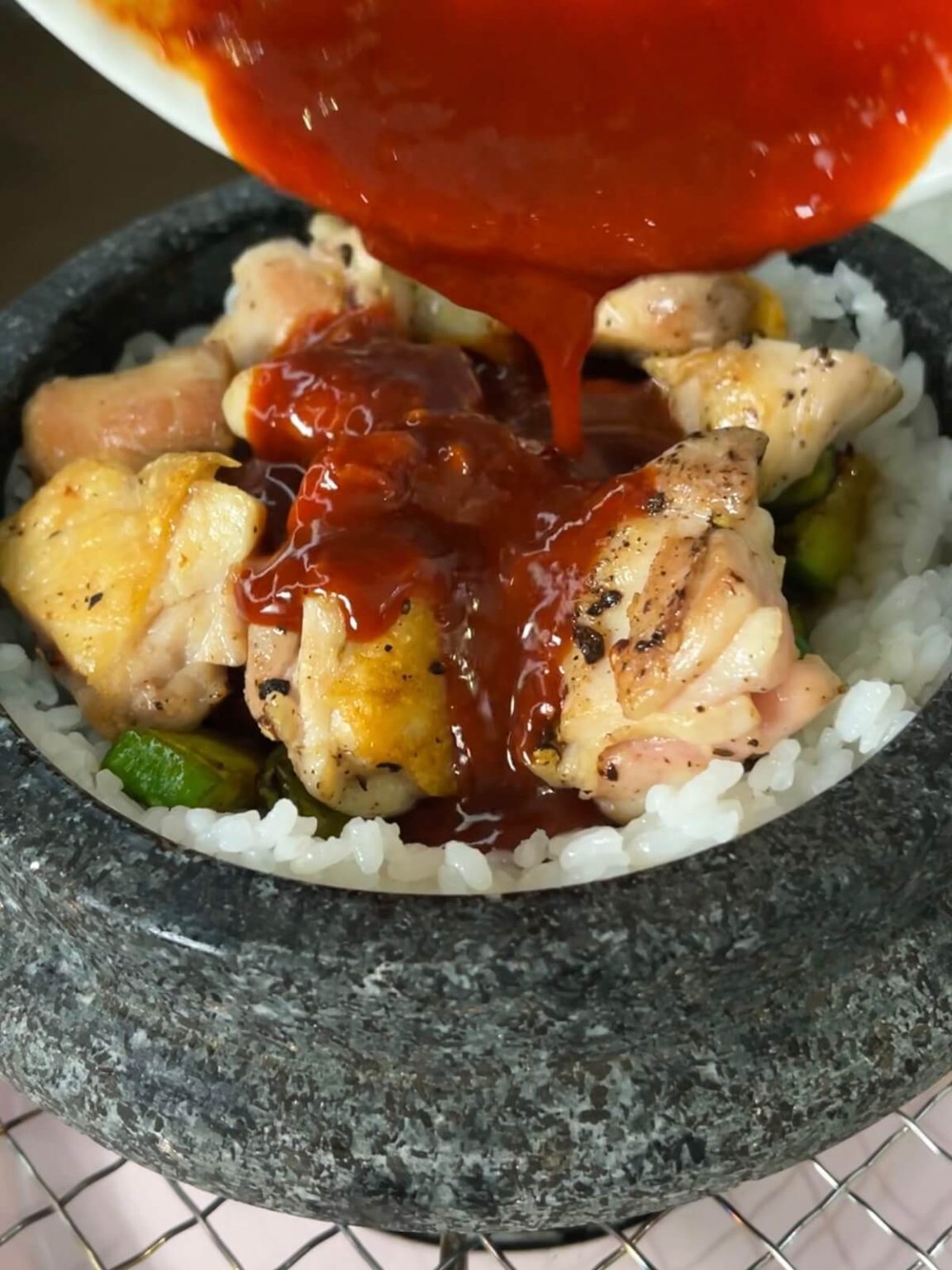 Chicken Dolsot Bibimbap - Jasmine and Tea