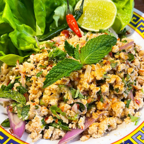 Chicken Larb – Laab (Hmong/Thai/Lao) - Jasmine and Tea